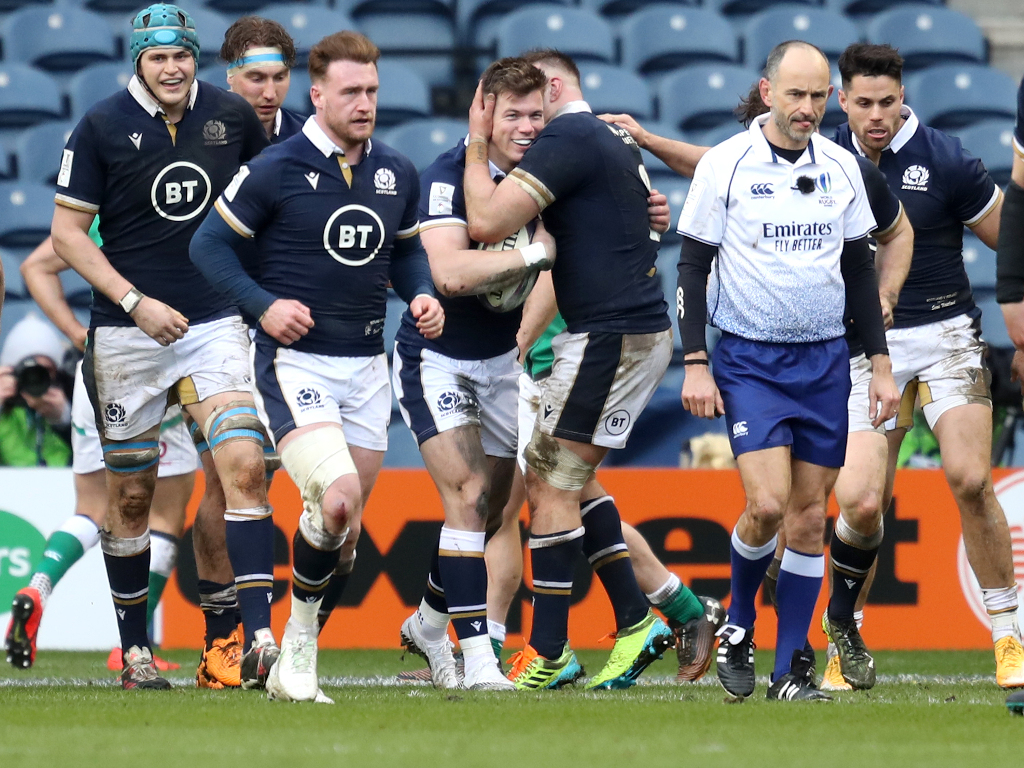 Huw Jones sets Scotland target after impressive cameo | PlanetRugby ...