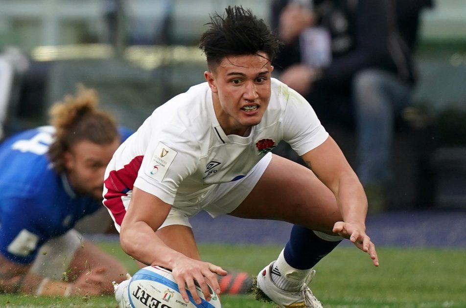 WATCH: Marcus Smith scores England's first try in Test against Italy ...