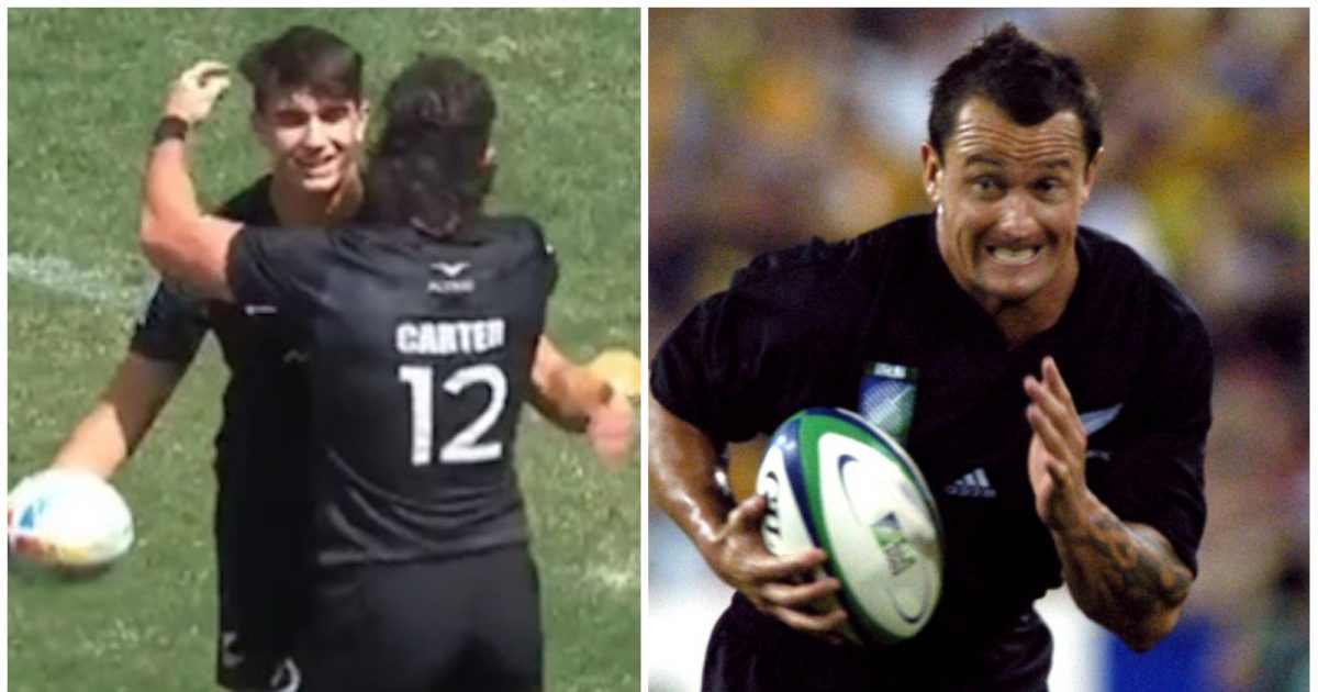 WATCH: Carlos Spencer's son, Payton, shows his class with try on debut : PlanetRugby