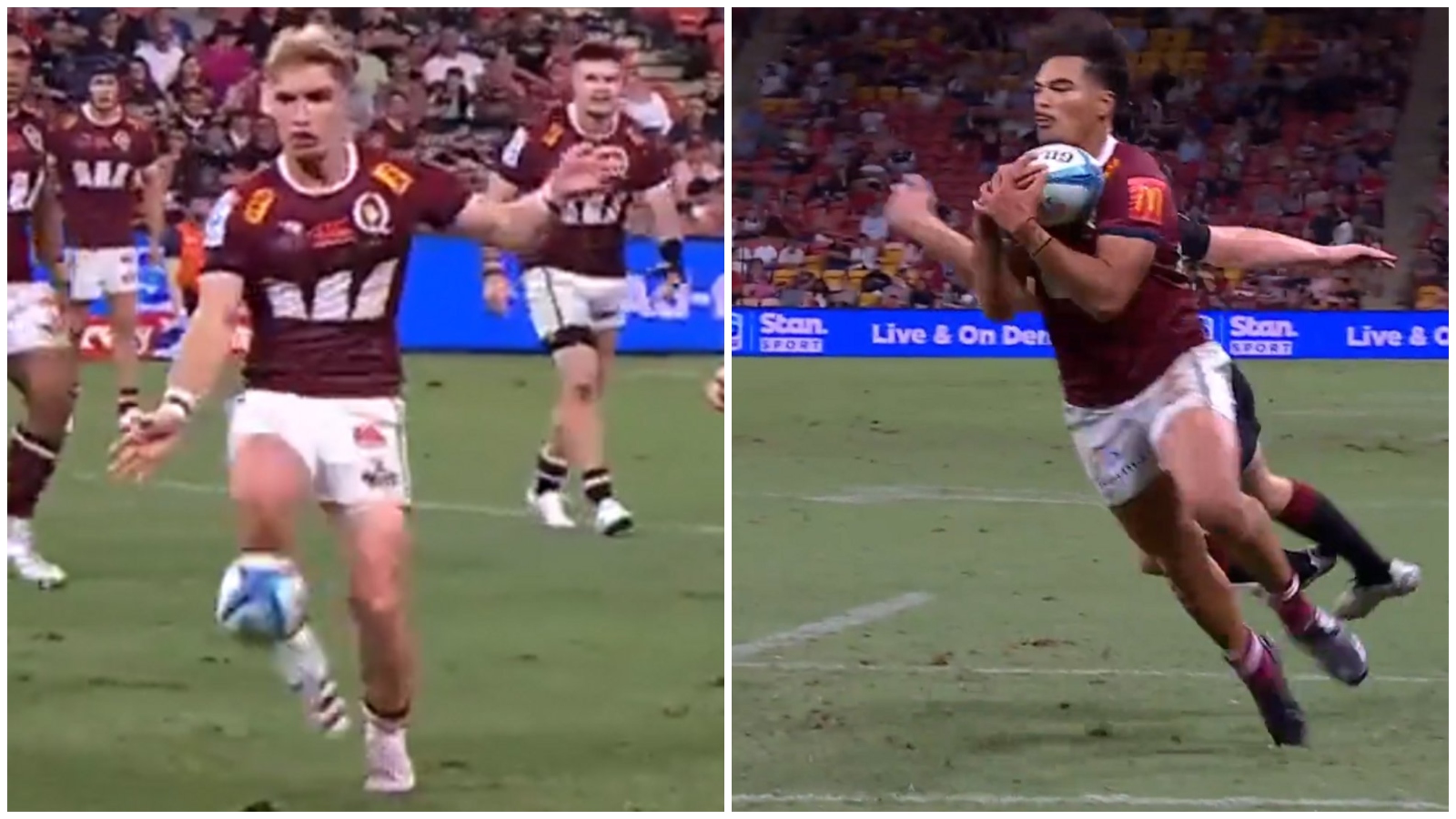 WATCH: Tate McDermott sets up try in Reds' loss to Crusaders : PlanetRugby