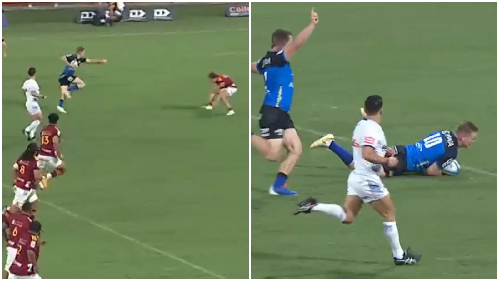 WATCH: Bryce Hegarty's well-taken try in Force's win over Highlanders ...
