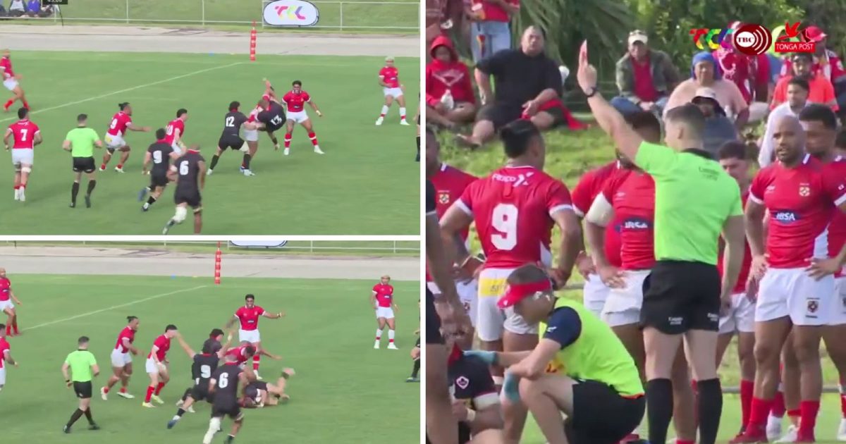 WATCH: Ex-All Black sees red in Tonga win and could miss World Cup ...