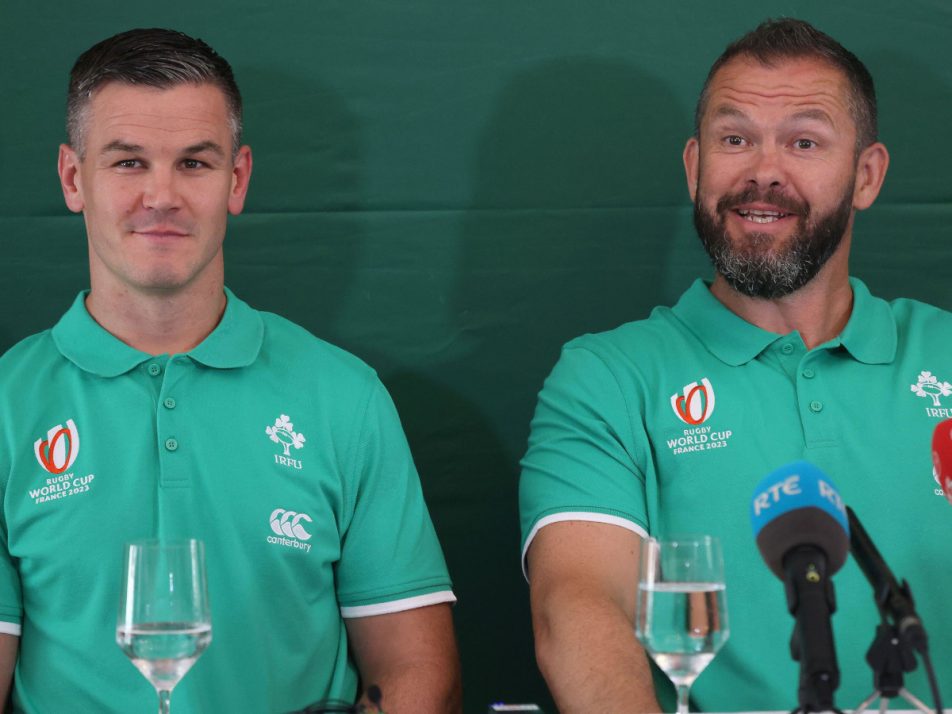 Andy Farrell ribs 'old' Johnny Sexton after record-breaking performance : PlanetRugby