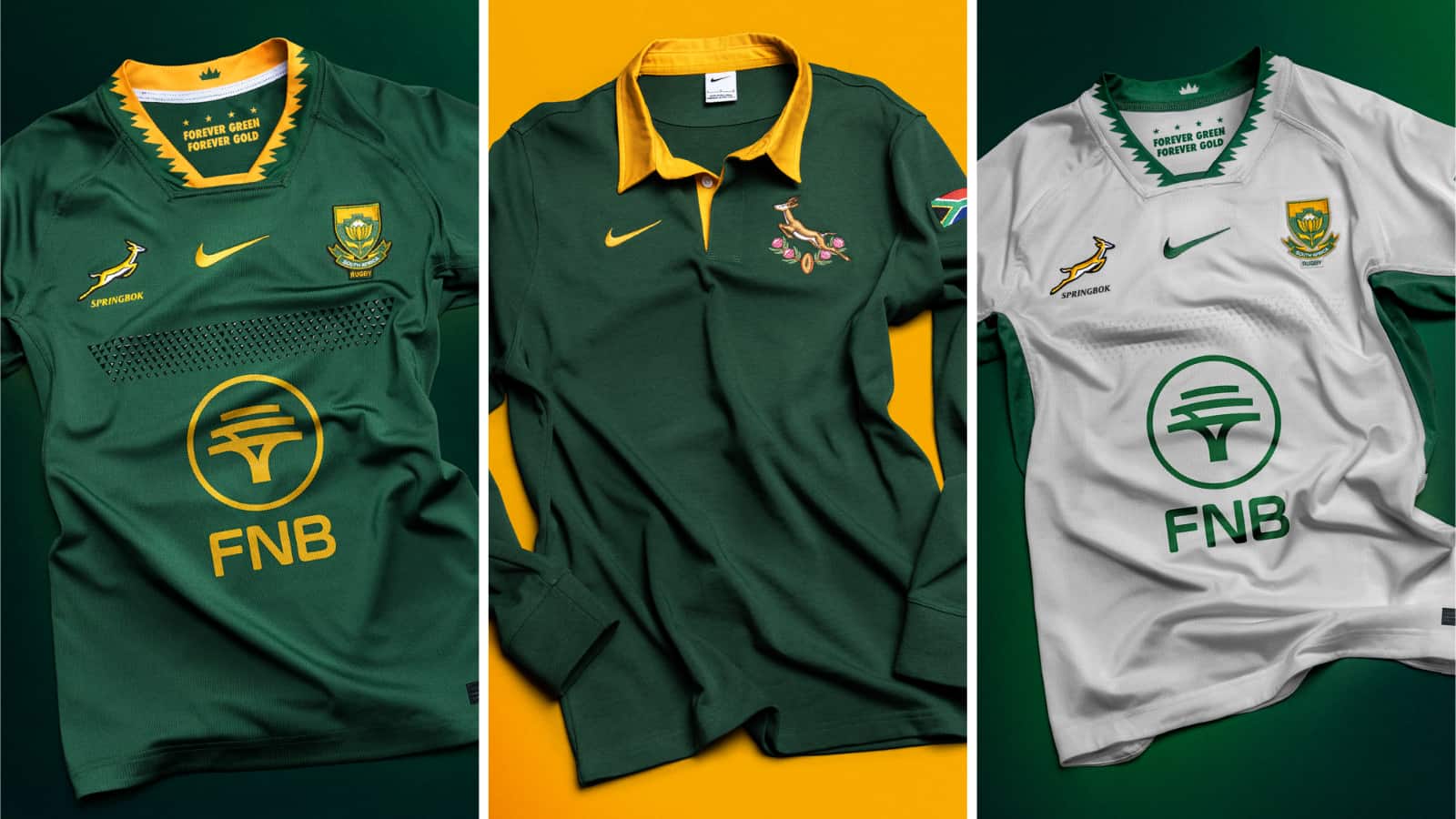 Springboks reveal 2025 kit featuring new sponsors & 1995 heritage jersey