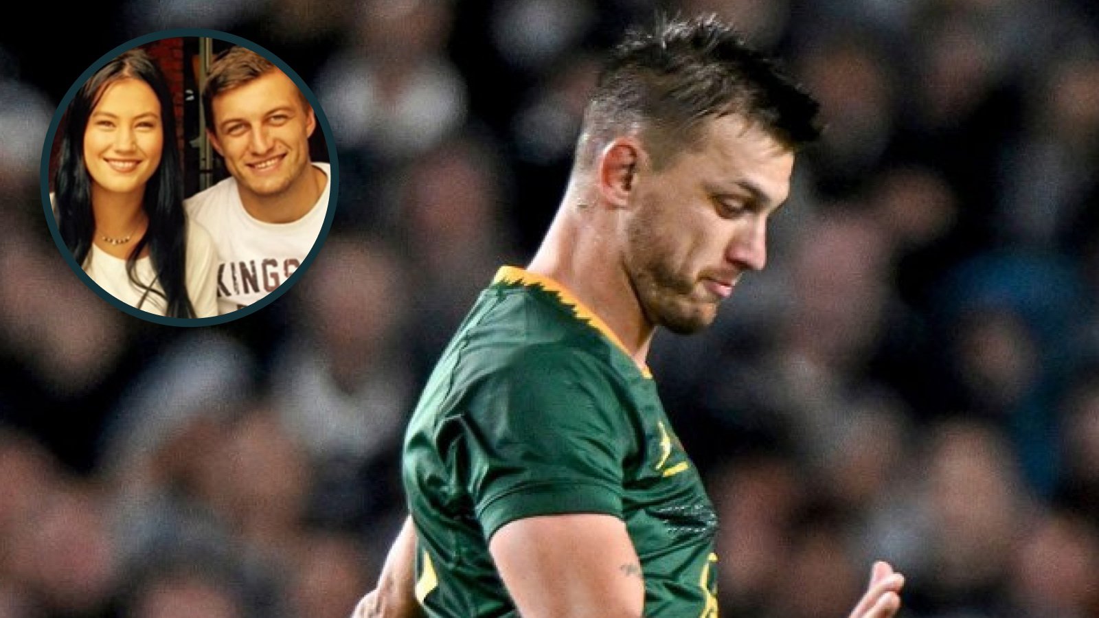 Springboks: Handre Pollard and wife celebrate ahead of tour